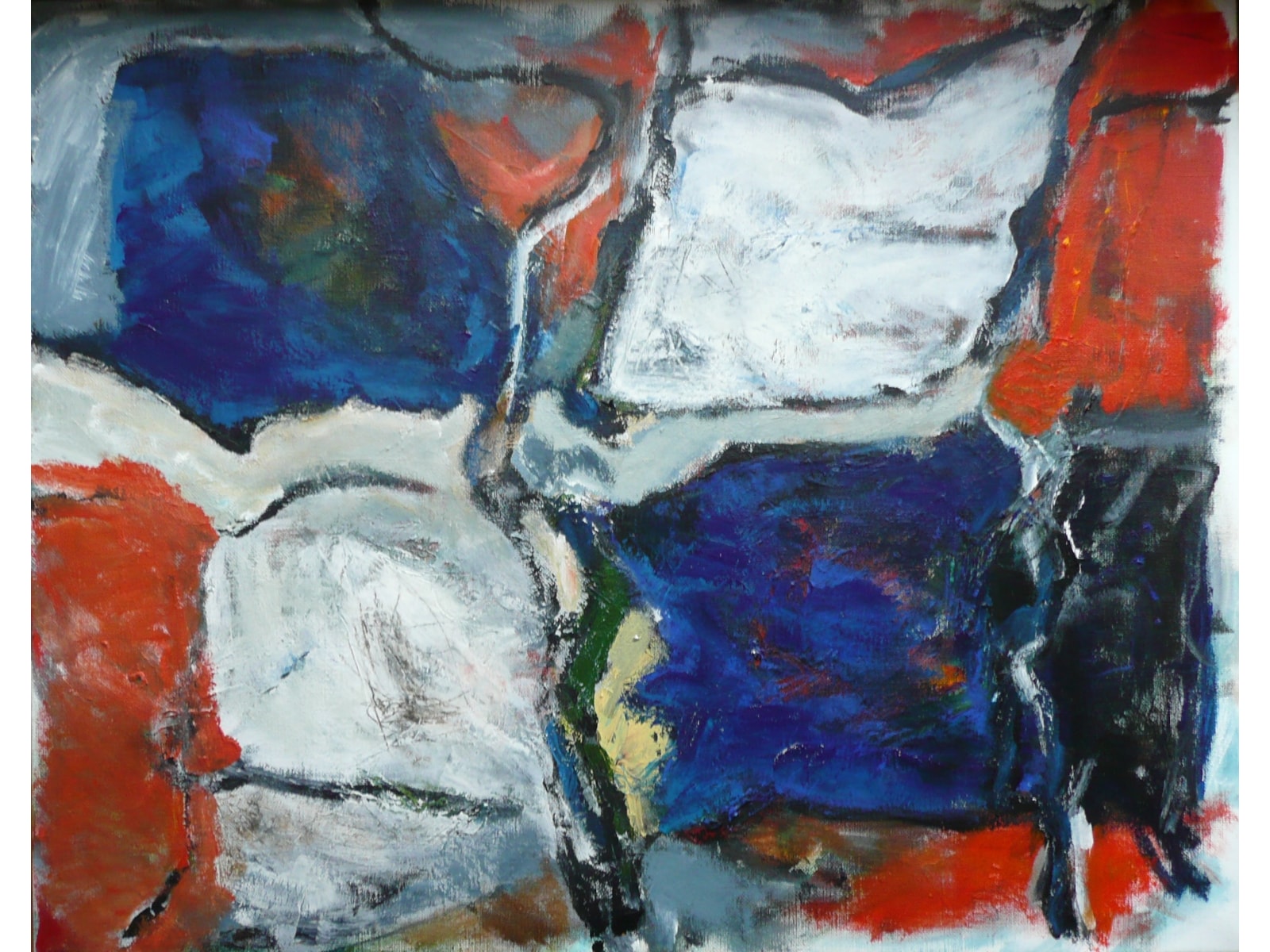 Afwerking van twee schilderijen - Hans Spigt | non-figuratieve ...